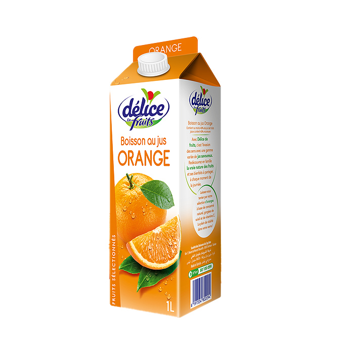 Jus Délices – Jus Orange 1 L - Super Marché Kané